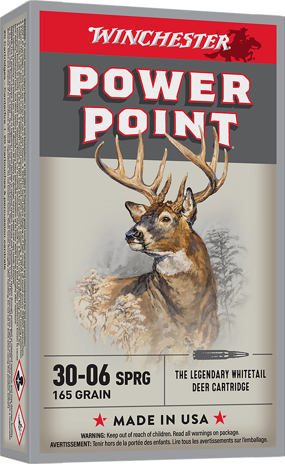 Winchester Ammo X30065 Power-Point 30-06Springfield 165gr 20 Per Box/10 ...
